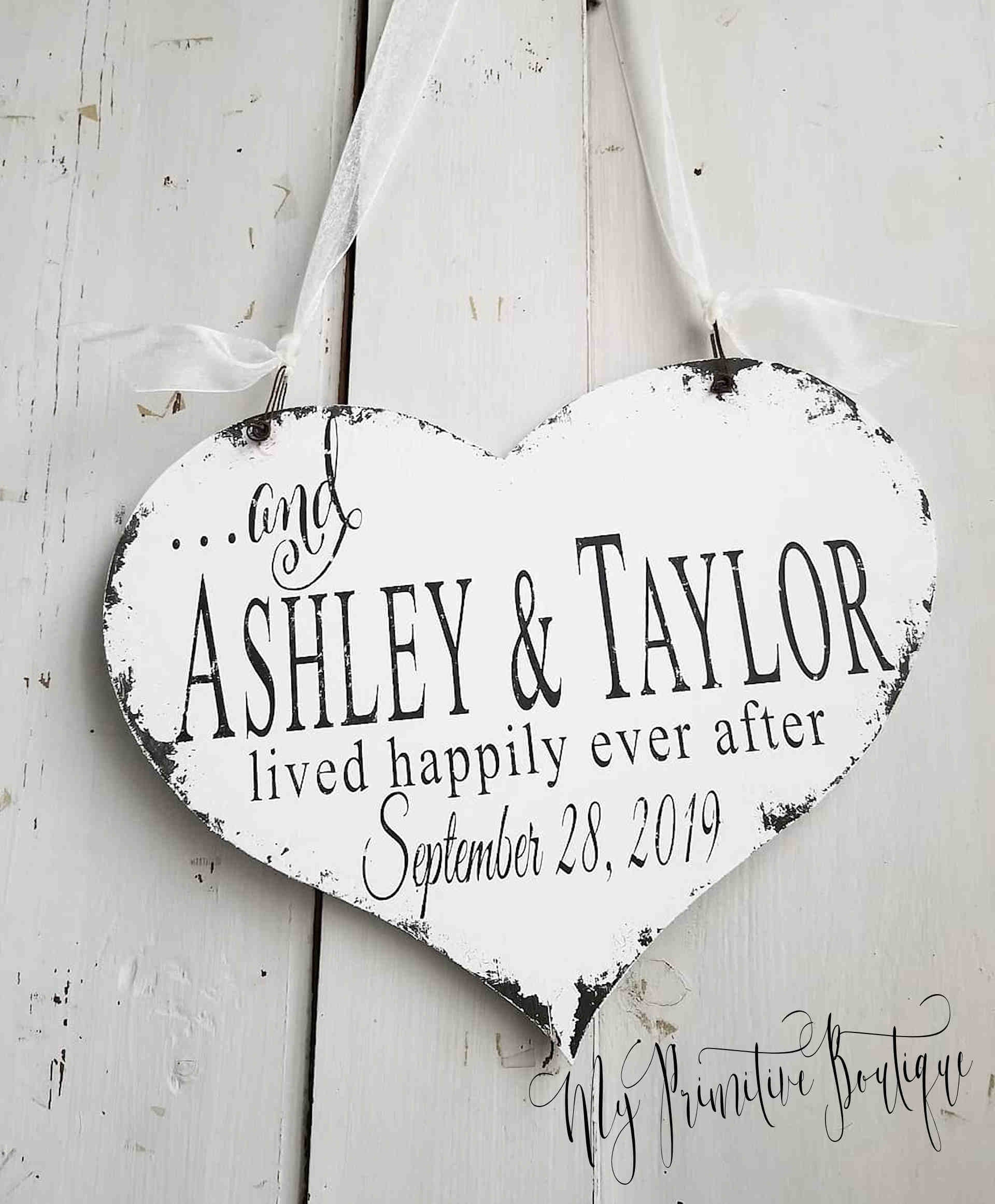 Rustic Wedding Signs – Personalized Ceremony & Reception Décor – My ...