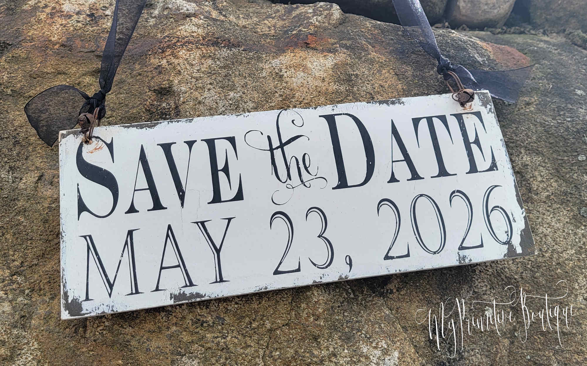 Save the Date Photo Prop for Dogs – Personalized Wooden Pet Sign | My ...